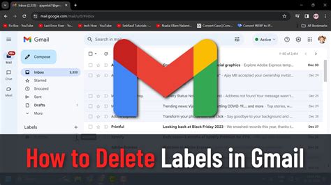 How To Delete Labels In Gmail Guide Youtube