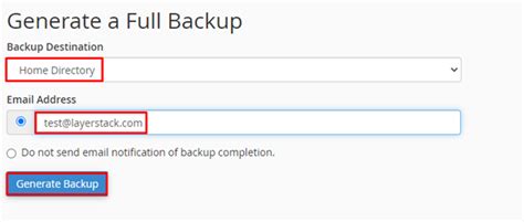 Layerstack Tutorials Layerstack How To Perform A Full Backup In Cpanel