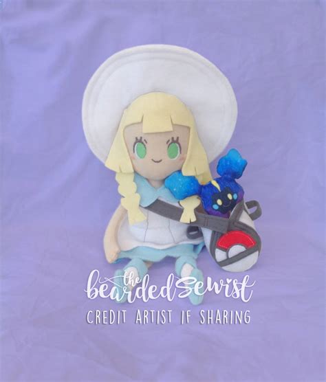 Pokemon Sun Moon Lillie Nebby Custom Plush By Thebeardedsewist On