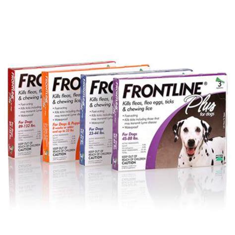 FRONTLINE PLUS SPOT-ON (3 PACK FOR DOGS) - Homevet