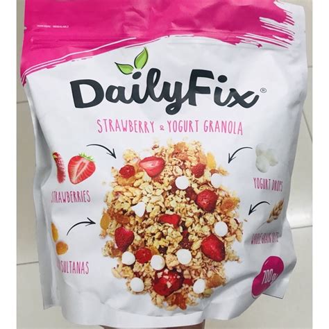 700g Daily Fix Strawberry Yogurt Granola Shopee Philippines