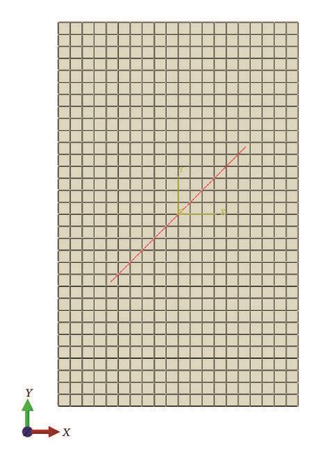 Two Dimensional Cracked Domain With A Single Crack Boundary Condition