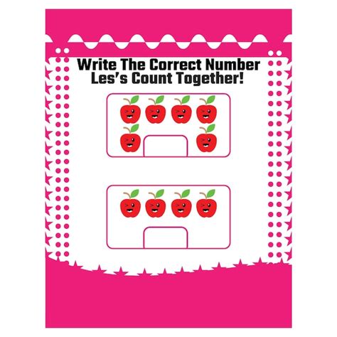 Premium Vector Math Activity Counting Game