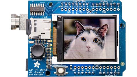 802 Adafruit Industries ディスプレイモジュール 18インチ カラーlcdディスプレイ Arduinoシールド