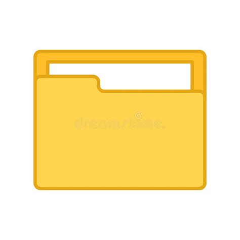 Folder Icon Document Symbol File Icon Stock Illustration