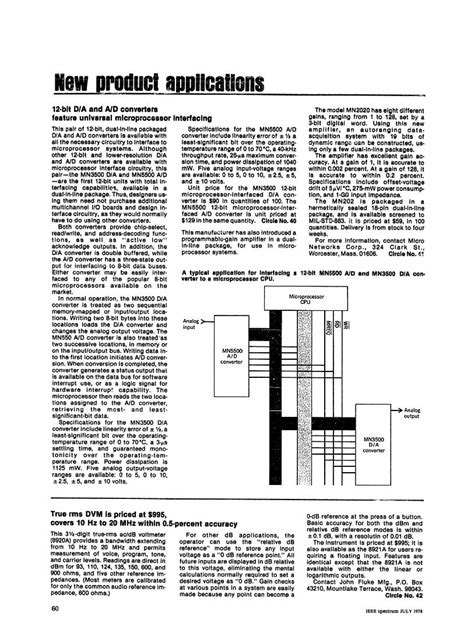 PDF New Product Applications Bit D A And A D Converters Feature Universal Microprocessor