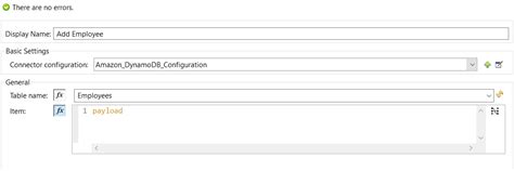 How To Insert Retrieve And Query Data From Amazon Dynamo Db In Mule 4
