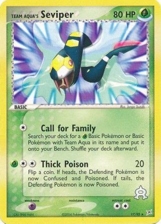 Team Aqua S Seviper Pokemon TrollAndToad