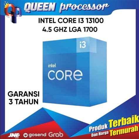 Jual PROCESSOR INTEL CORE I3 13100 4 50 GHz BOX SOCKET 1700 GARANSI 3TAHUN Jakarta Pusat