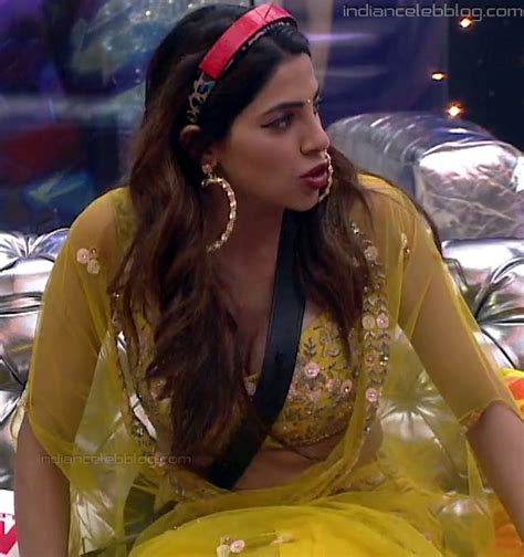 Nikki Tamboli Sexy Backless Lehenga Choli Bigg Boss 14 Pics