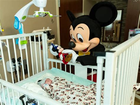 Mickey Mouse Brings Mobile Movie Theater Disney Hospital Wear And Toys