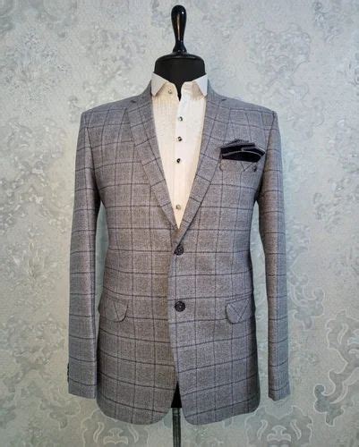Grey Solid Slim Fit Tuxedo Party Blazer Pant 2 3 Piece Suit Party