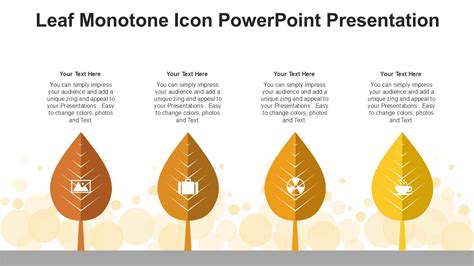 Leaf Monotone Icon Powerpoint Presentation Pptuniverse