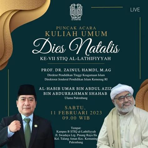 Puncak Acara Dies Natalis Vii Stiq Al Lathifiyyah Bersama Direktur