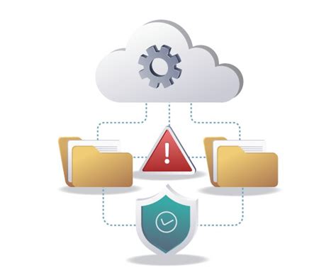 Cloud Server Data Security Management Royalty Free Vector