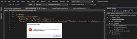 how to fix the project doesn t know how to run the profile consolerepl