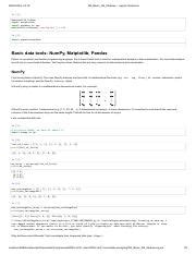 Exploring NumPy Basic Data Tools Array Operations Course Hero