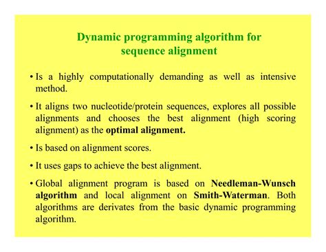 sequence analysis pairwise alignment pdf