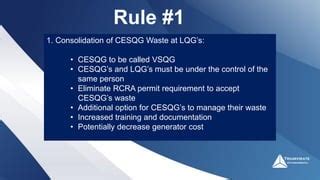 Ask The Expert The Hazardous Waste Generator Improvements Rule PPT