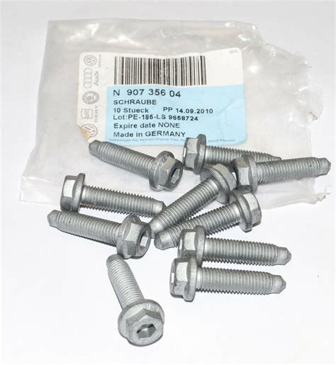 Original VW Socket Head Bolt With Hexagon Socket Head (Combination ...