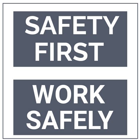 Safety First Work Safely Poster Template Postermywall