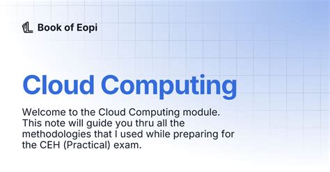 Cloud Computing Book Of Eopi