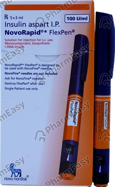 Novorapid Flexpen IU ML Solution For Injection Uses Side Effects Price Dosage