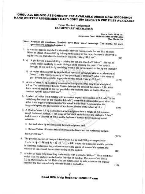 Bphe 101 English January 2022 December 2022 Pdf