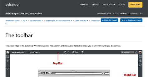The Toolbar Balsamiq For Jira Documentation Balsamiq