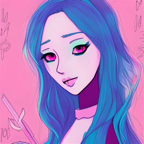 Persephone Anime Style Drawing · Creative Fabrica