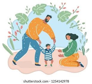 Baby Learning To Walk Clip Art
