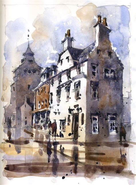 Iain Stewart Watercolors Watercolor Architecture Watercolor Art