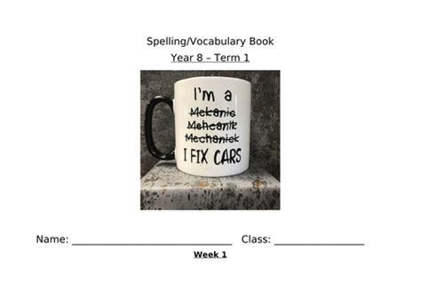 Ks3 Spelling Booklets Differentiated Teaching Resources