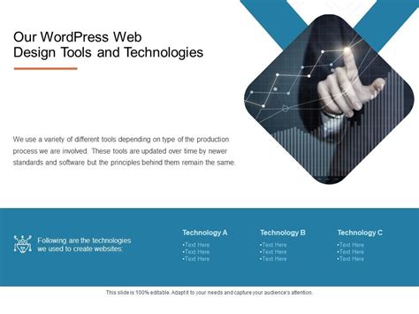Our Wordpress Web Design Tools And Technologies Ppt Powerpoint Slides