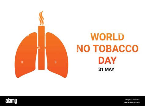 World No Tobacco Day 31 May Vector Illustration Design For Banner