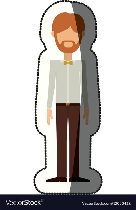 Isolated Man Design Royalty Free Vector Image VectorStock