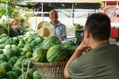 重庆北碚：西瓜丰收上市 短视频助力销售 人民图片网