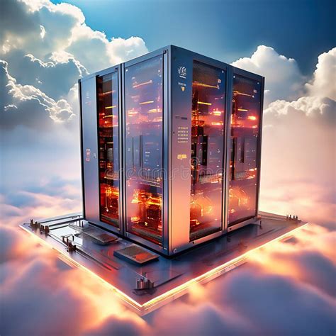 Server Room With Server Cabinets Digitalis For Host Pc Management And