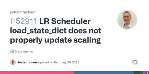 LR Scheduler Load State Dict Does Not Properly Update Scaling Issue Pytorch Pytorch