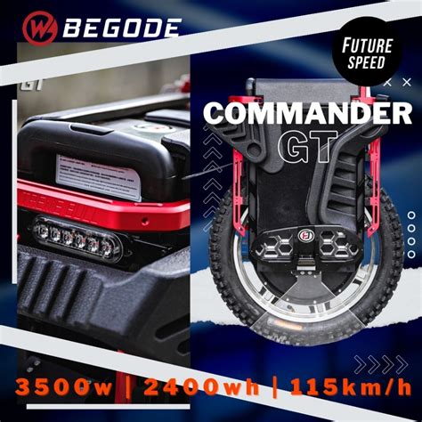 2023 New Begode Commander Gt Self Balancing Electric Unicycle 3500w