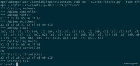 【sdn学习日记】（3）mininet多数据中心网络拓扑流量带宽实验iperfmulti Csdn博客
