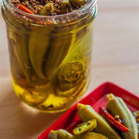 Hot Pickled Okra Recipe Emily Farris