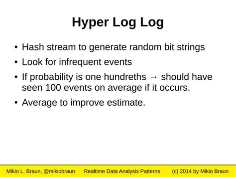 Realtime Data Analysis Patterns Ppt