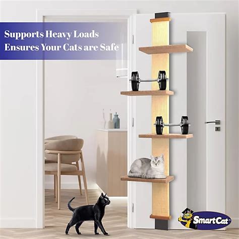Smartcat Multilevel Cat Door Hanger Climber Scratching Post Pad