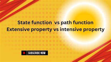 State Functionpath Fun Extensive And Intensive Property Youtube