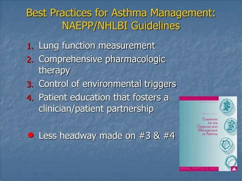 Ppt Effective Strategies For Asthma Management Naepp Nhlbi Guidelines And Interventions