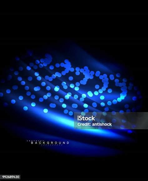 네온 빛을 내 테크노 라인 사각형 모양으로 첨단 미래 추상 배경 템플릿 0명에 대한 스톡 벡터 아트 및 기타 이미지 0명 개념 곡선 Istock