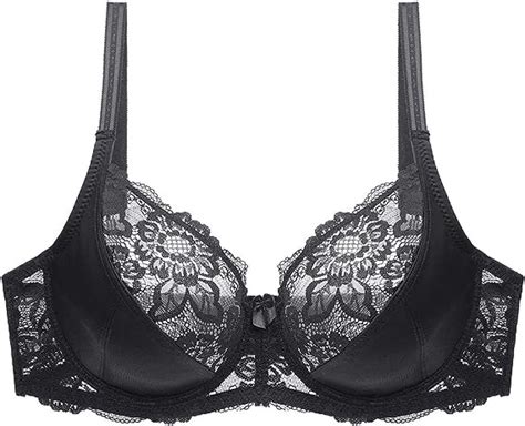 NOBRAND Luxuriöser Spitzen BH sexy dünn atmungsaktiv für Damen Gr 95C Schwarz Amazon de