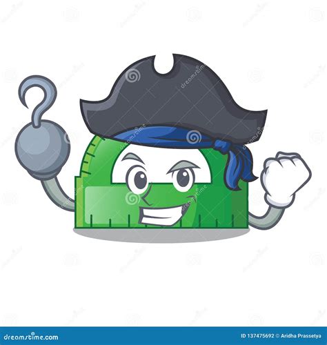 Pirate Protactor In On The Character Shape Stock Vector Illustration