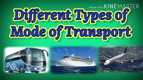 3 Types Of Mode Of Transport YouTube